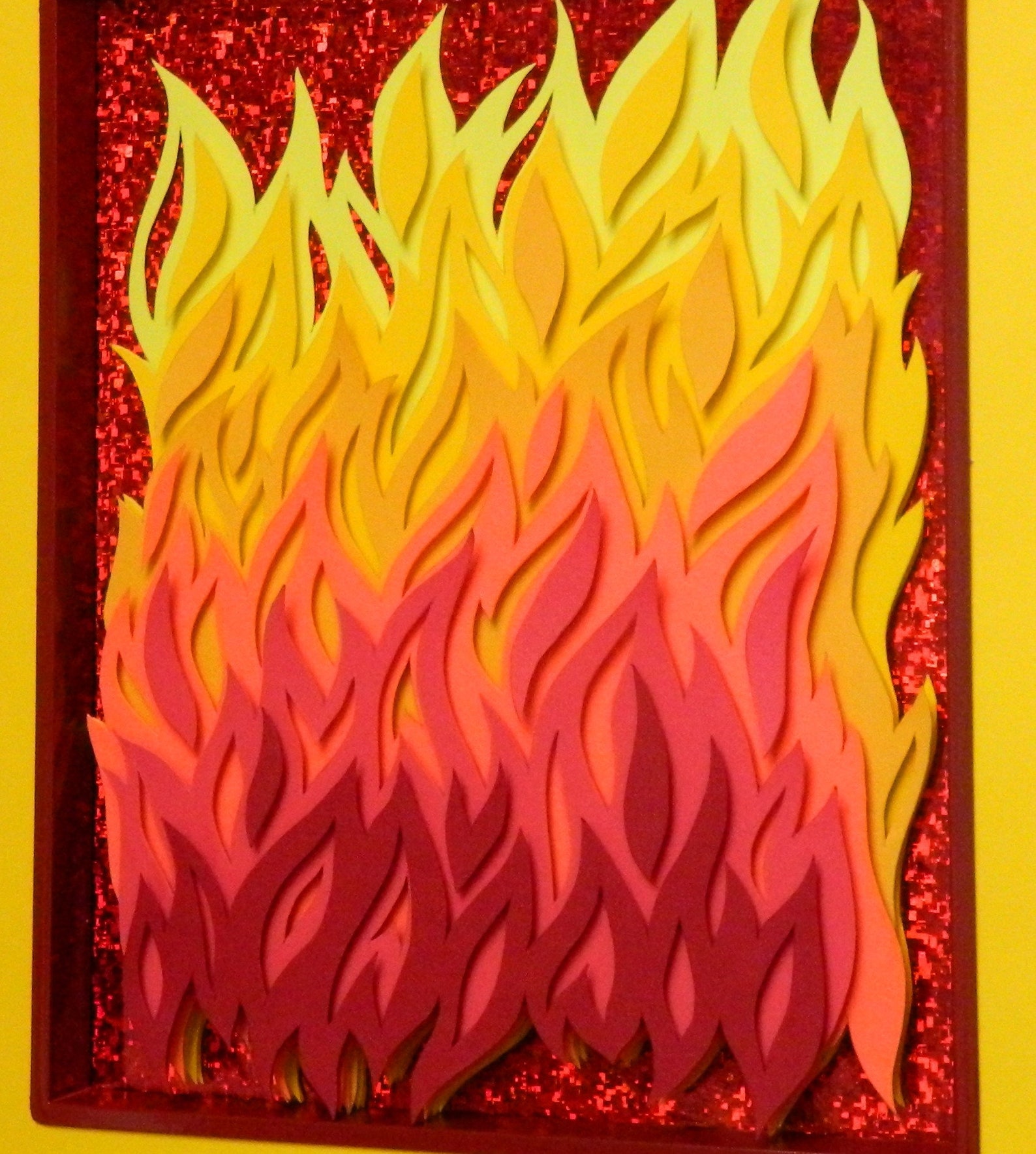 3D Paper Sculpture Wildfire - Etsy