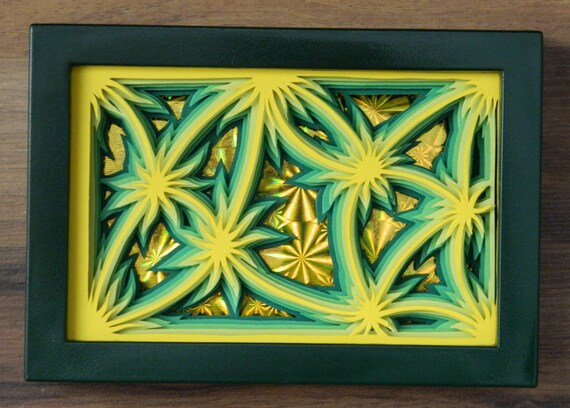 3D Paper Sculpture Life Green | Etsy