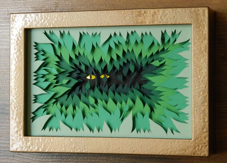 3D Paper Sculpture Tyger Tyger - Etsy