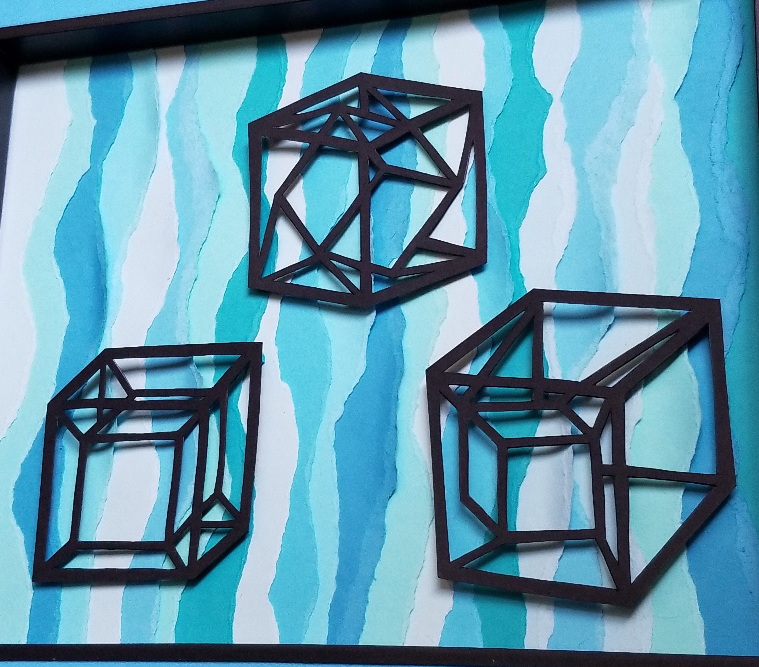 3D Paper Sculpture Tesseracts - Etsy