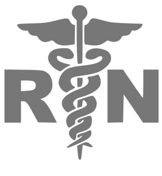 RN Symbol Vinyl Decal | Etsy