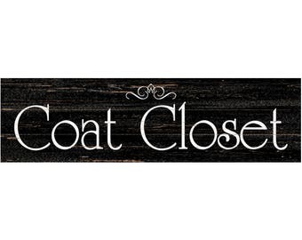 Coat closet sign | Etsy