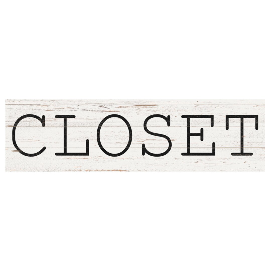 Closet Sign- Closet Wall Sign - Etsy