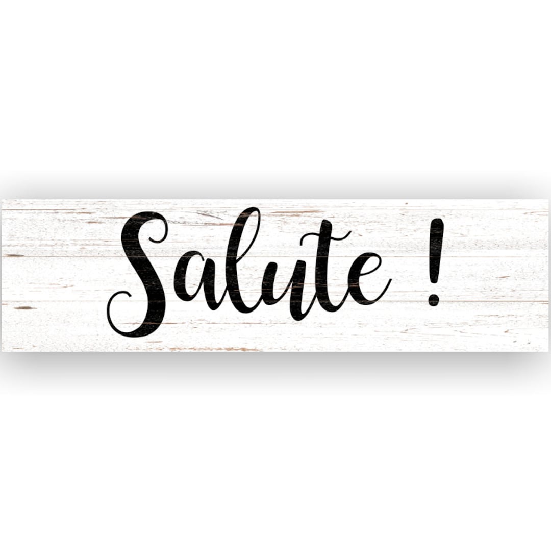 Salute Sign- Italian Cheers Wall Sign - Etsy