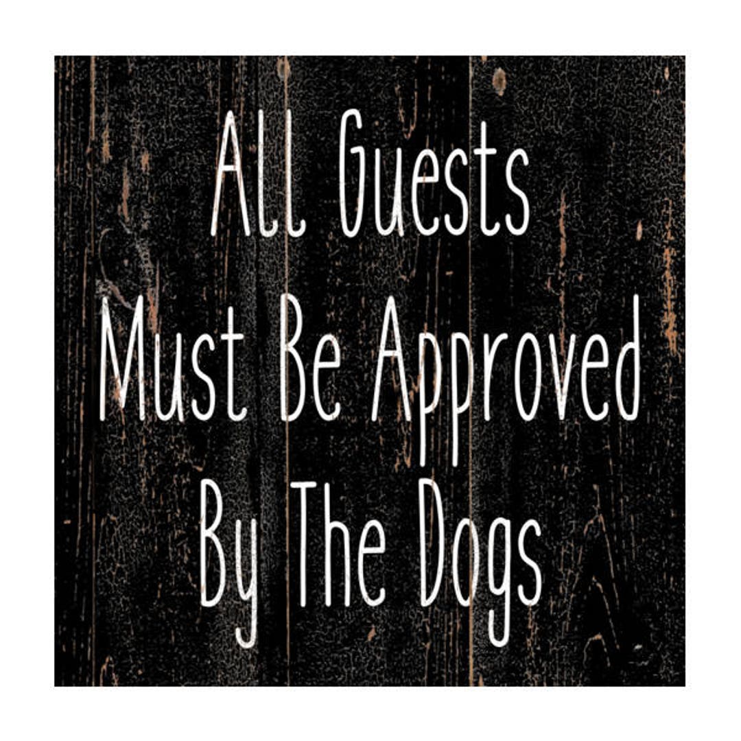 Rustic Handcrafted Dog Sign – Charming Home Decor for Pet-friendly ...