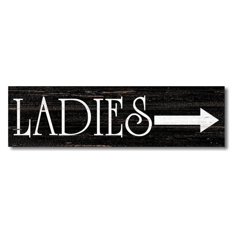 Ladies Restroom Sign - Etsy