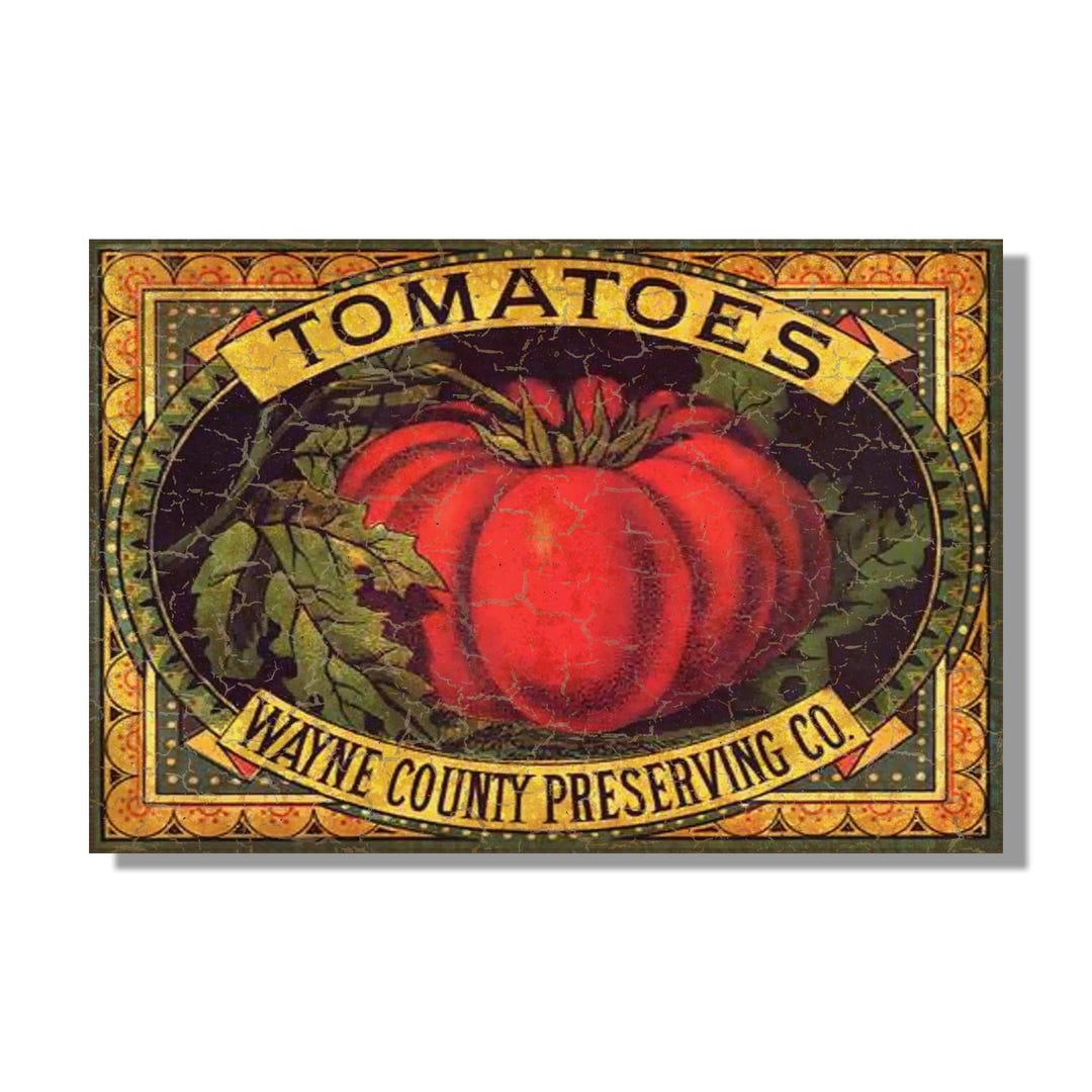 Tomato Sign- Tomato Preserves Sign- Farmhouse Tomato Wall Sign - Etsy