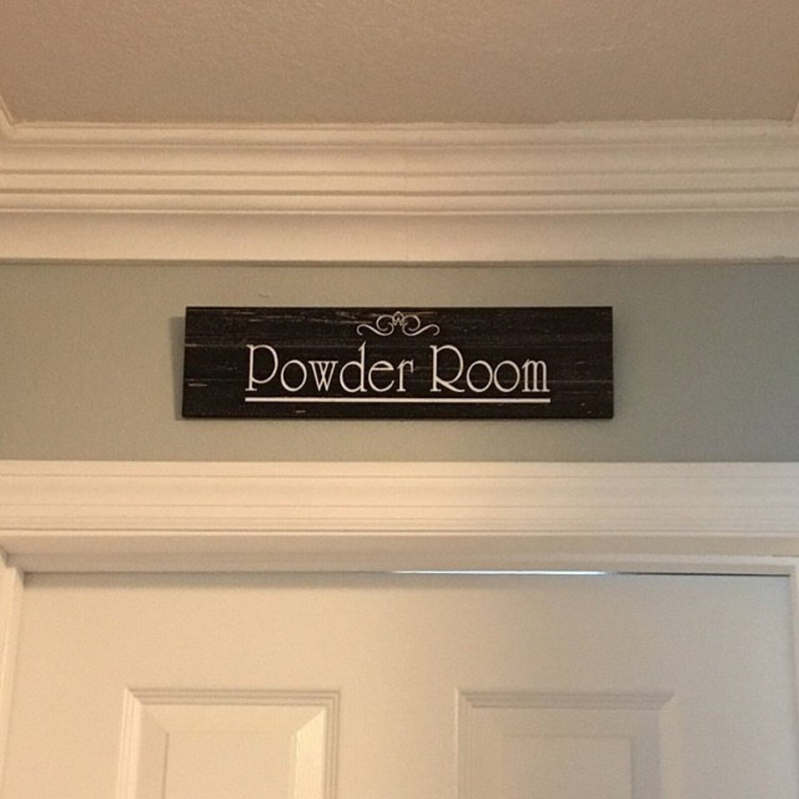 Powder Room Sign - Etsy