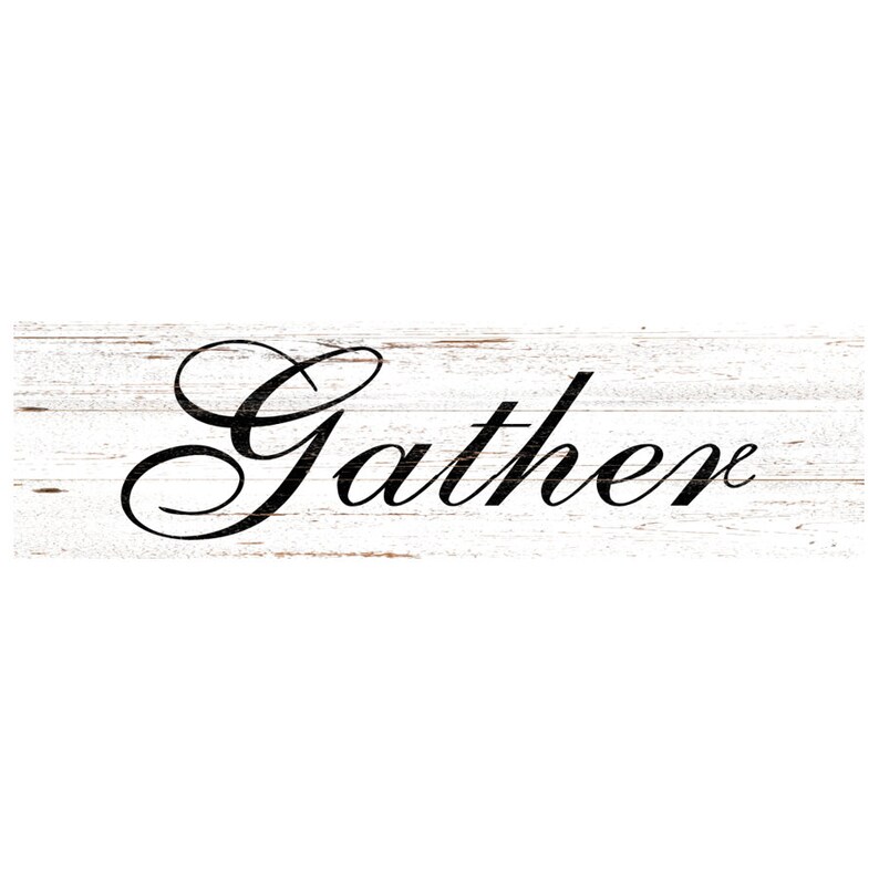 Gather Sign Wall Sign White Gather Sign - Etsy