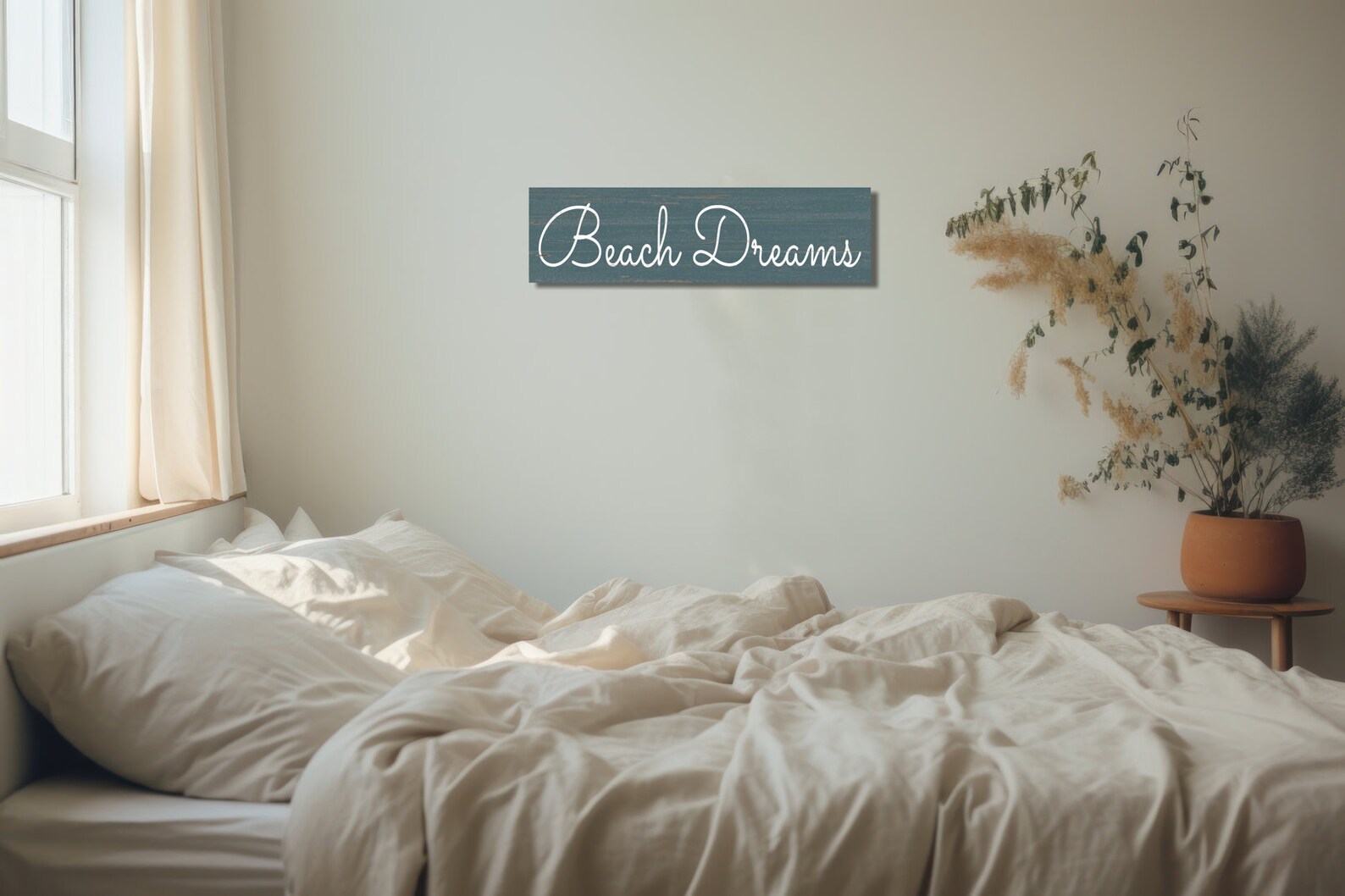 Beach Dreams Sign- Beach Bedroom Decor- Pick Your Color - Etsy