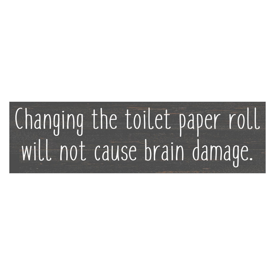 Toilet Paper Sign- Changing the Toilet Paper Roll Sign- Bathroom Sign ...