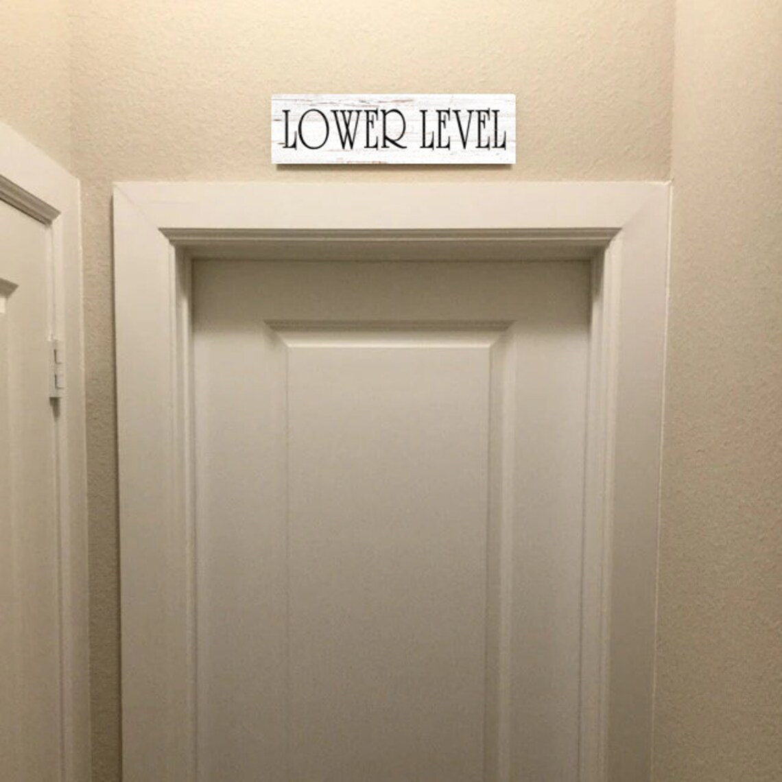 Lower Level Sign - Basement Sign - Etsy