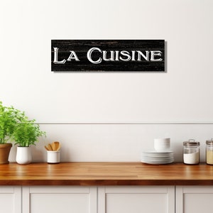 La Cuisine Sign- French Kitchen Sign- Kitchen Sign - Etsy