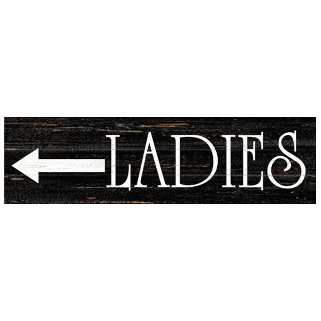 Ladies Sign Restroom Sign Bathroom Sign Ladies Sign With - Etsy