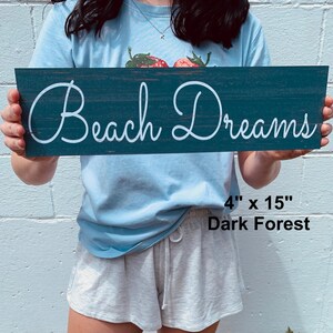 Beach Dreams Sign- Beach Bedroom Decor- Pick Your Color - Etsy