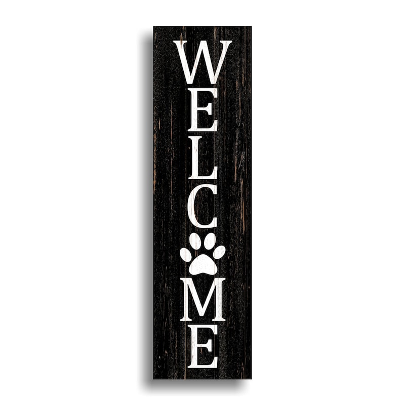 Paw Welcome Svg - Etsy
