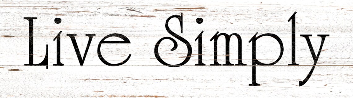 Live Simply Sign - Etsy