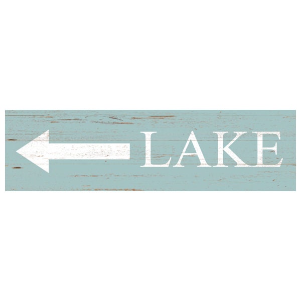 Lake Arrow Sign - Etsy