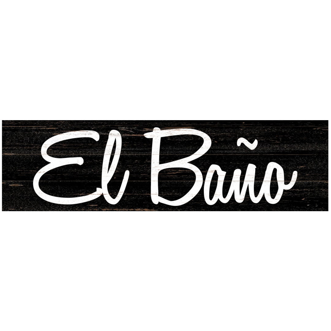 El Baño Sign Bathroom Sign Over the Door Sign Pick Your - Etsy