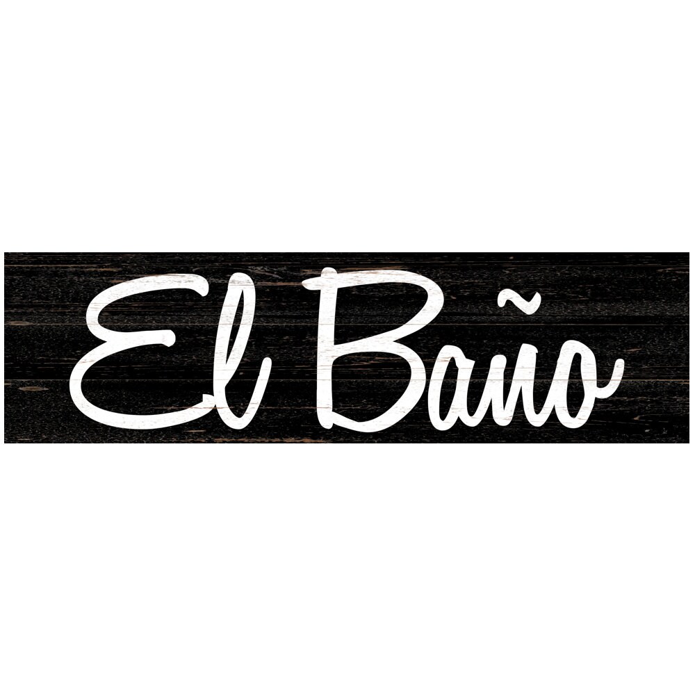 Handcrafted El Baño Sign – Custom Spanish Bathroom Wall Art - Etsy