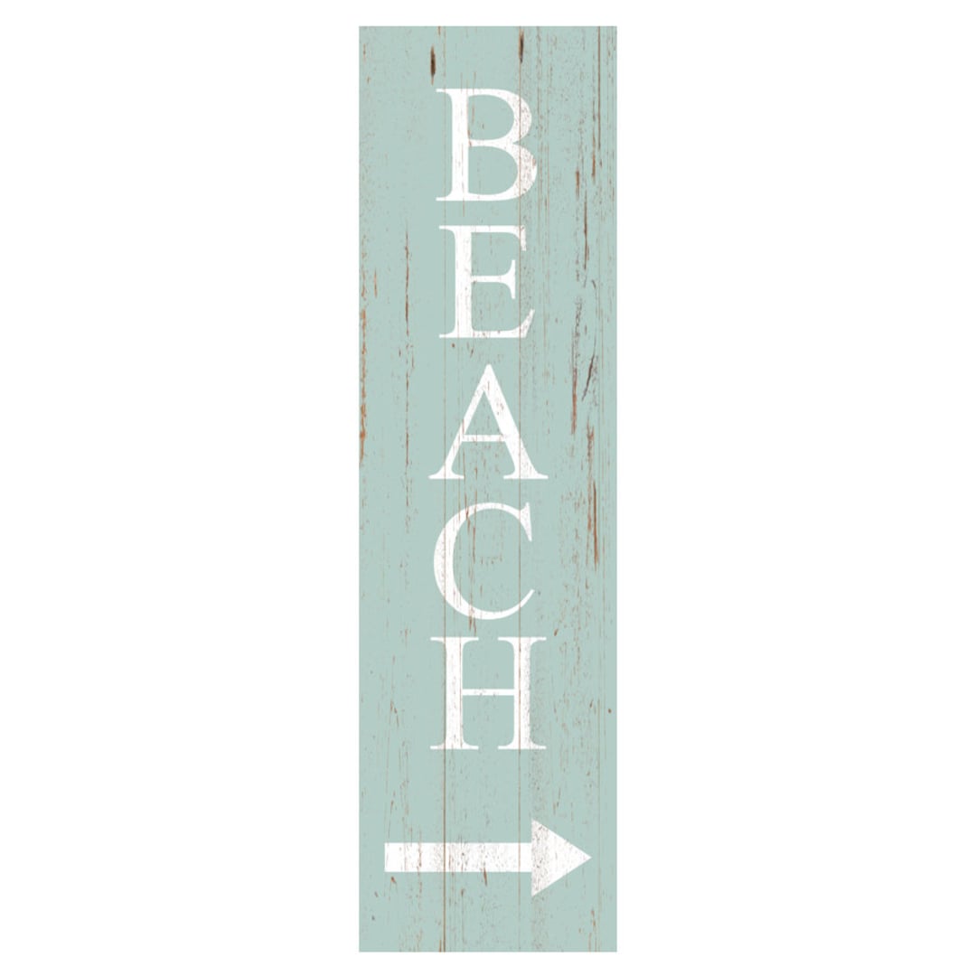 Vertical Beach Arrow Sign - Etsy