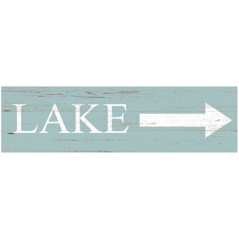 Lake Sign With Arrow - Etsy