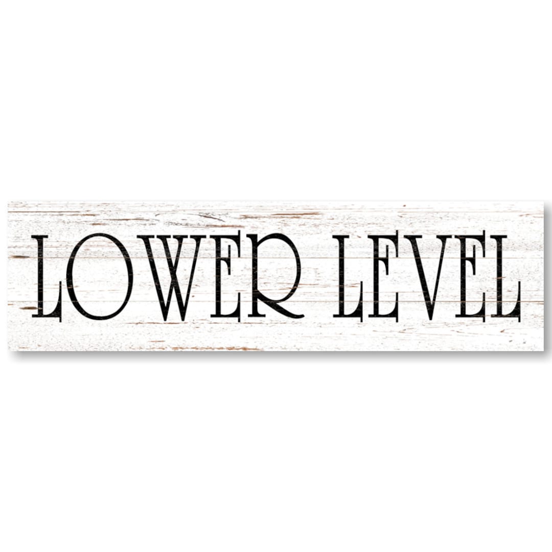Lower Level Sign - Basement Sign - Etsy