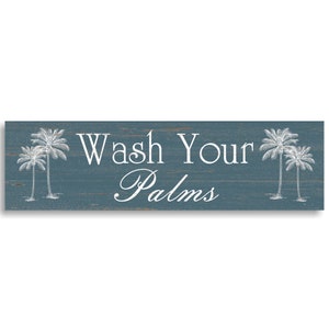 Wash Your Palms Sign- Beach Bathroom Sign- Wash Your Hands - Etsy