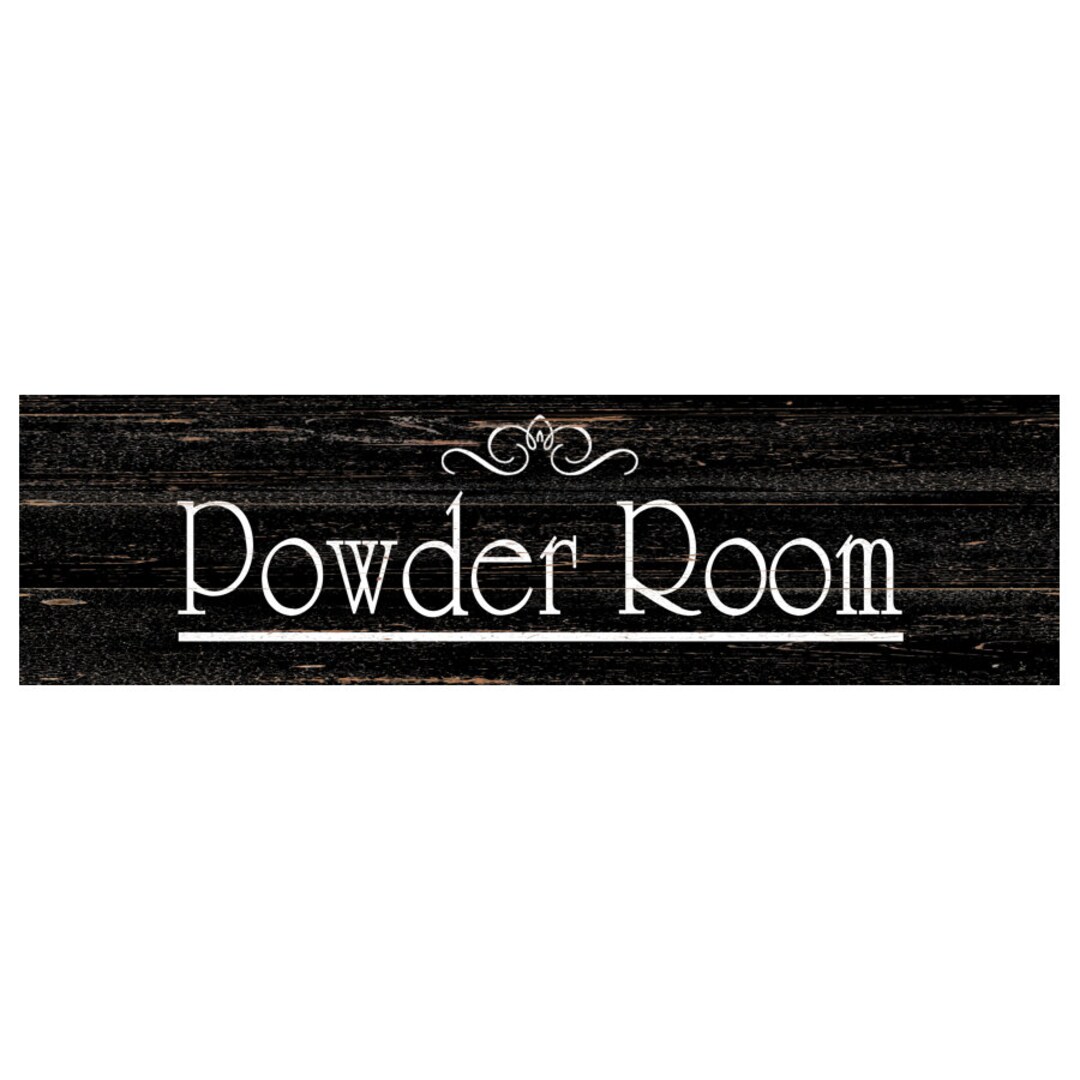 Powder Room Sign - Etsy