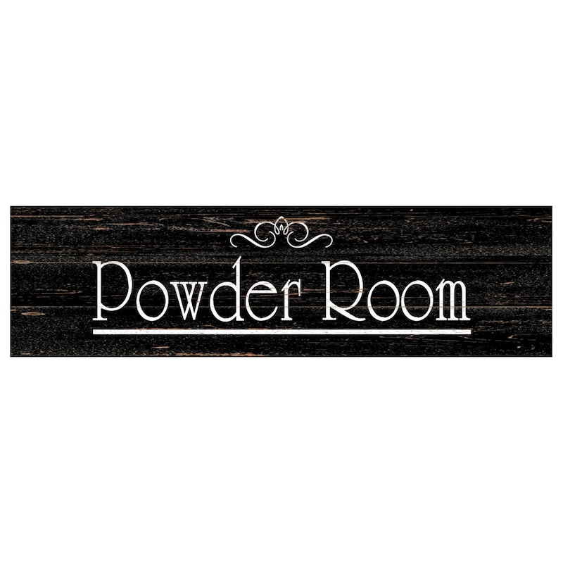 Powder Room Sign - Etsy Canada