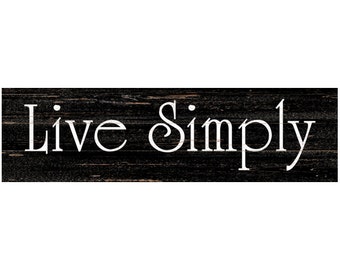 Live Simply Sign | Etsy