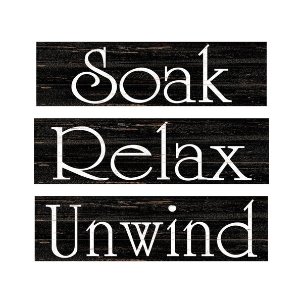 Soak Sign - Etsy