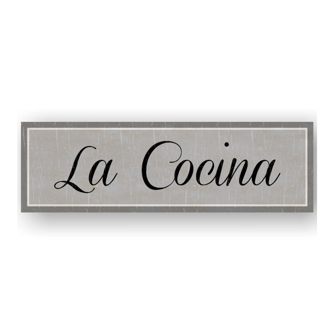 La Cocina Sign- Spanish Kitchen Sign - Etsy