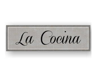 Spanish Kitchen Art Decor Sign La Cocina Sign Kitchen Sign - Etsy
