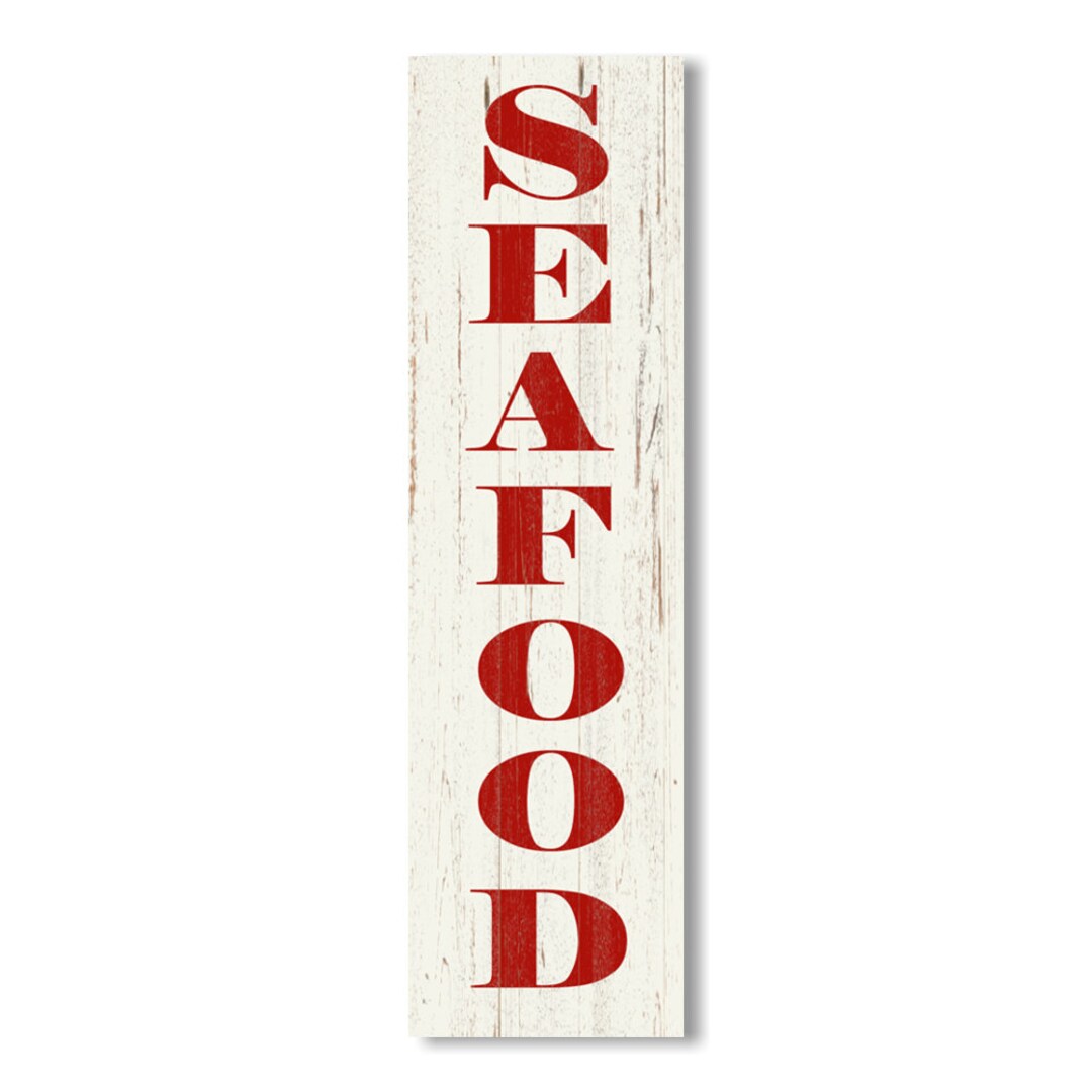 Handmade Vertical Seafood Sign | Perfect for Restaurants and Homes - Etsy