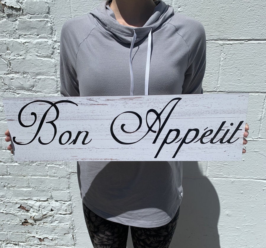 Bon Appetit Kitchen Sign Enjoy Your Meal Sign - Etsy