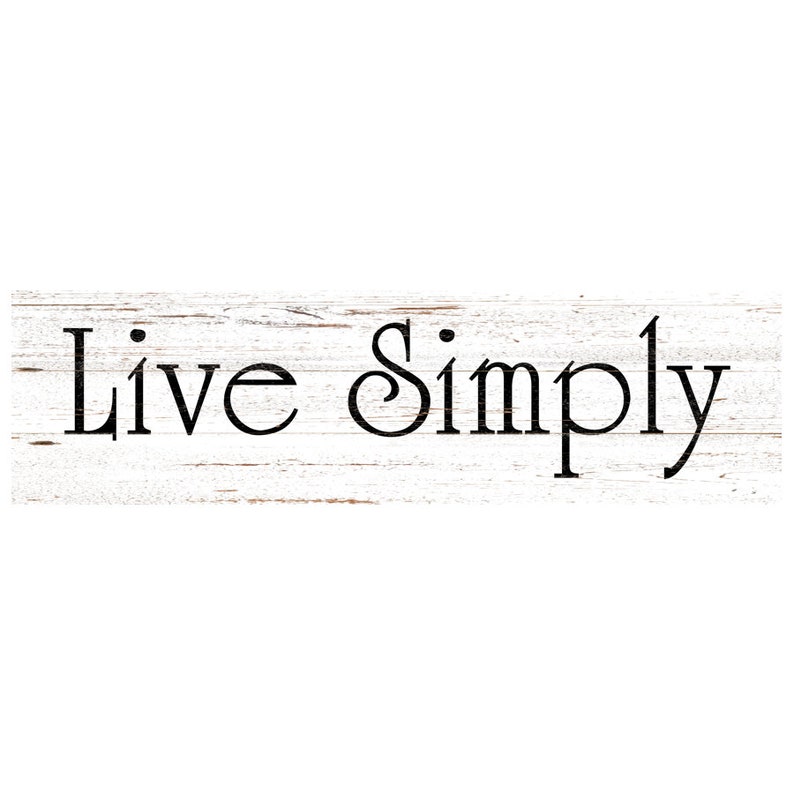 Live Simply Sign - Etsy