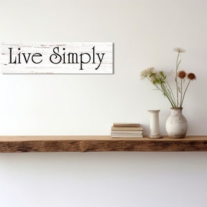 Live Simply Sign - Etsy