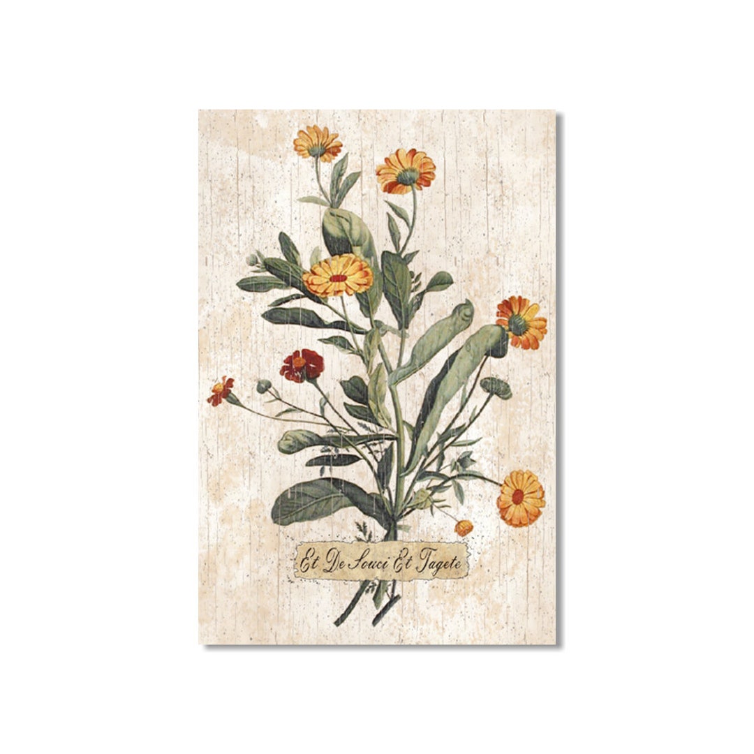 French Flowers Sign- Marigold Flower Sign - Etsy