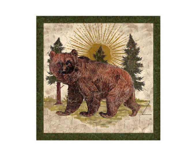 Bear Den Sign, Hunting Lodge Decor, Cabin Bear Sign, Bear Den Wall ...