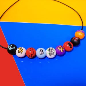 Camp Half-blood Percy Jackson and Heroes of Olympus 9-bead Fan Necklace ...