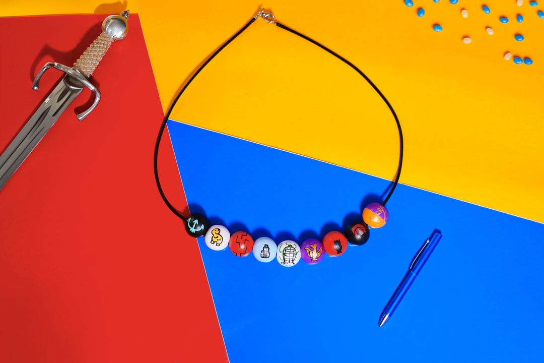 Camp Half-blood Percy Jackson and Heroes of Olympus 9-bead Fan Necklace ...