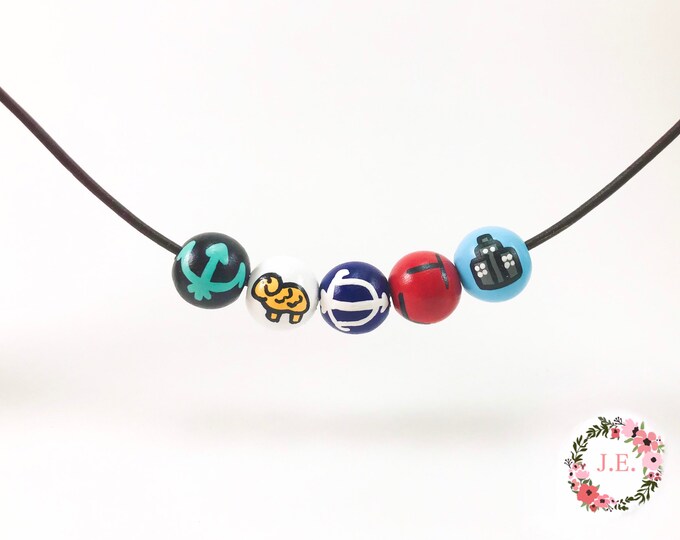 Percy Jackson Camp Half-blood 5 Beaded Necklace now Featuring Glow in ...