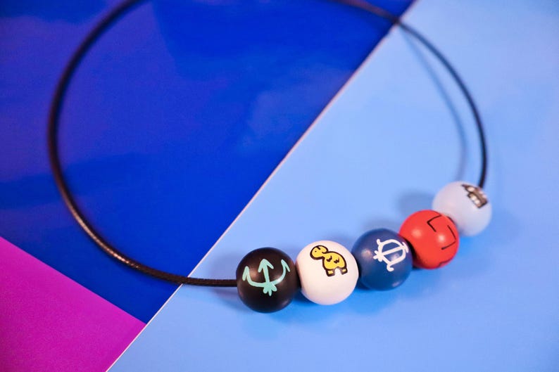 Percy Jackson Camp Half-blood 5 Beaded Necklace— With Titan's Curse ...