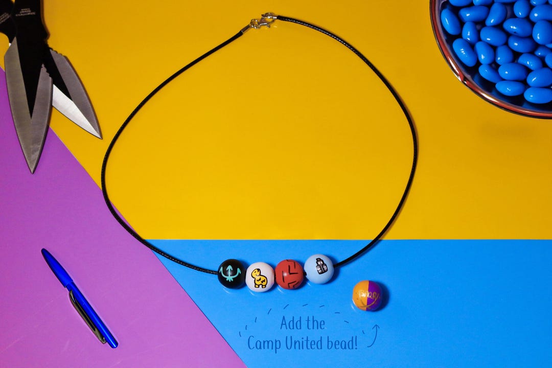Classic Percy Jackson and the Olympians' 4-bead Necklace- Camp Half ...