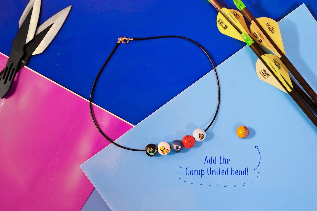 Percy Jackson Camp Half-blood 5 Beaded Necklace— With Titan's Curse ...