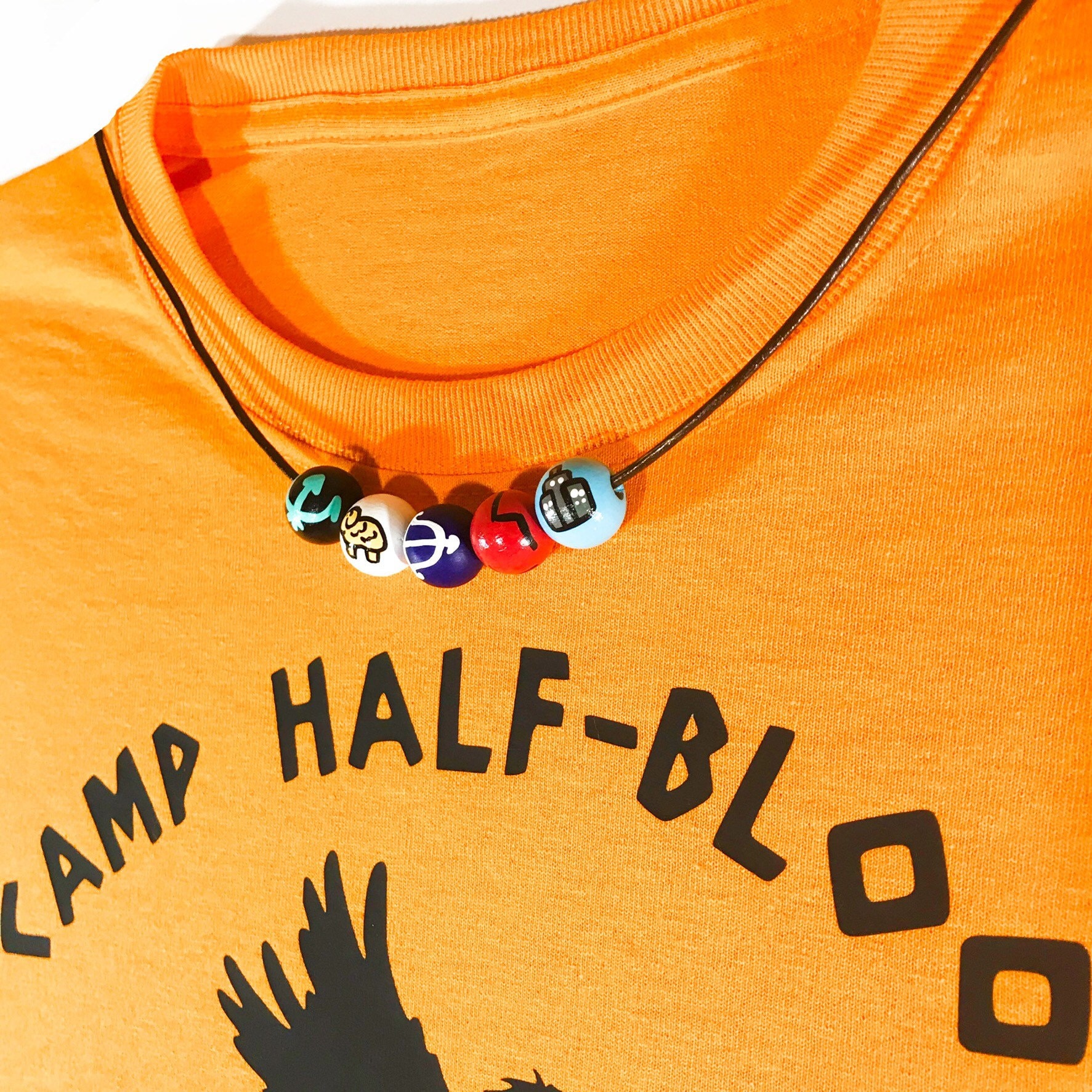Percy Jackson Camp Half-blood 5 Beaded Necklace now - Etsy