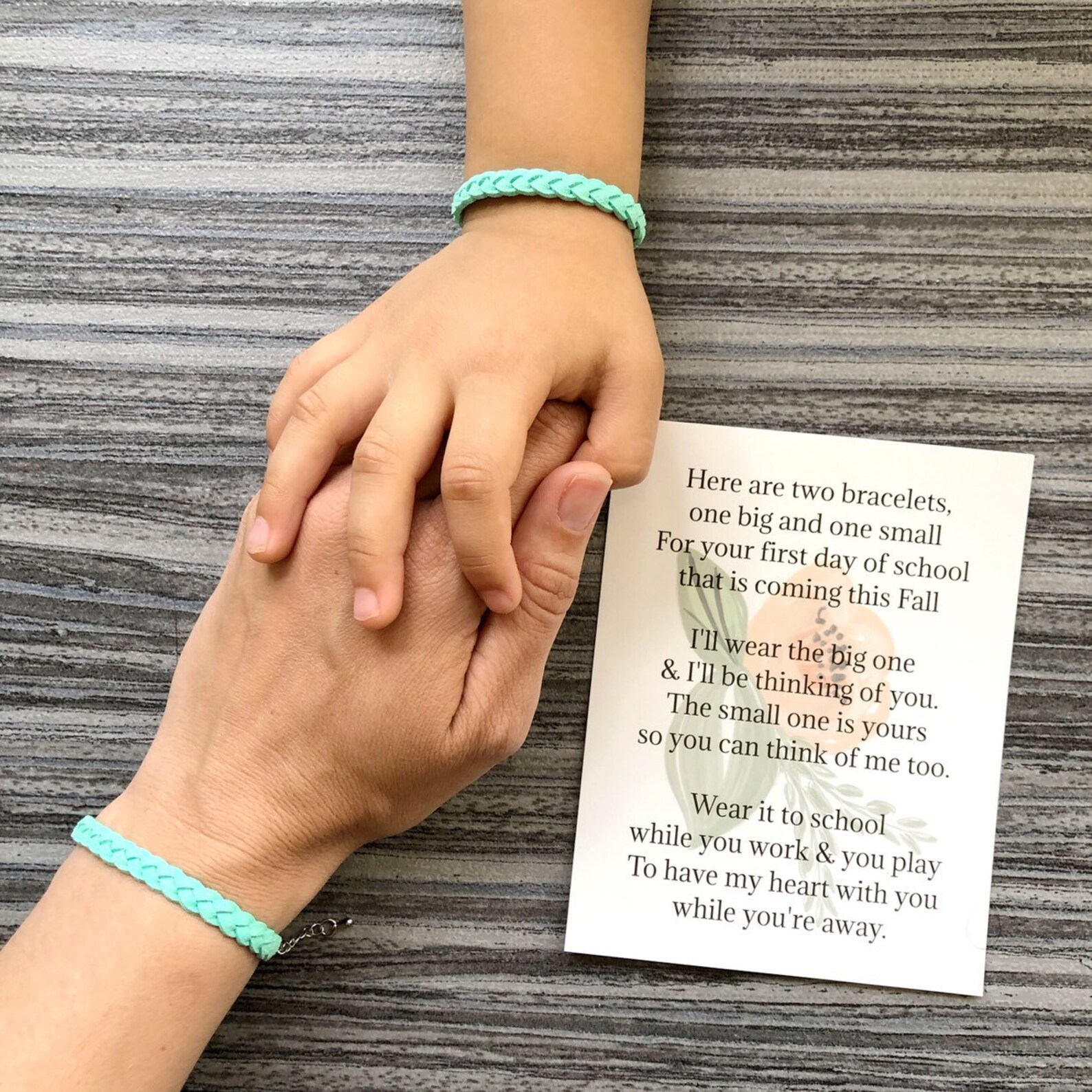 First Day of School Comfort Bracelets / Matching Bracelets / | Etsy