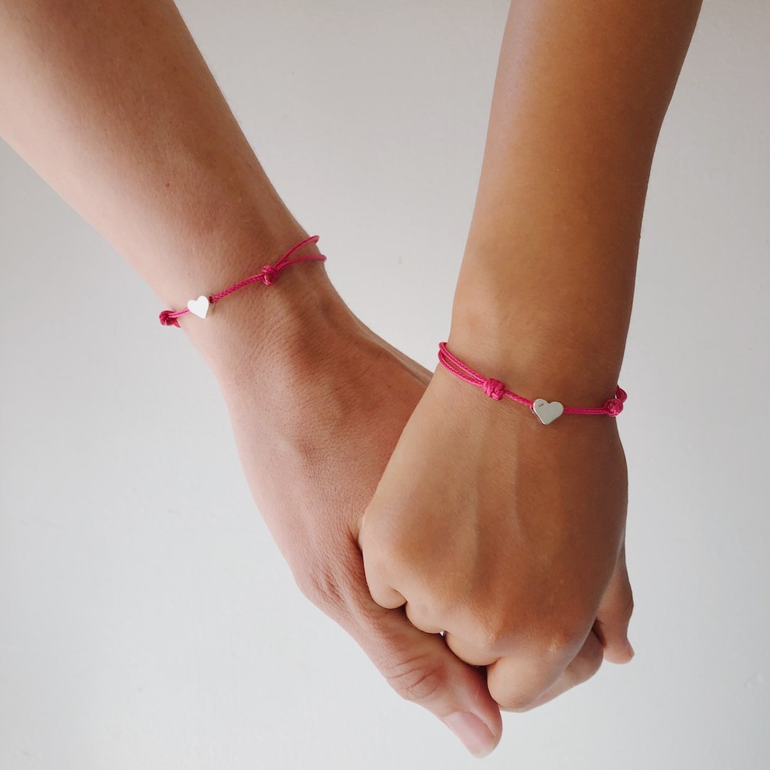 Comfort Bracelet Sets With Heart Charm / Anxiety Bracelets / Mom and ...