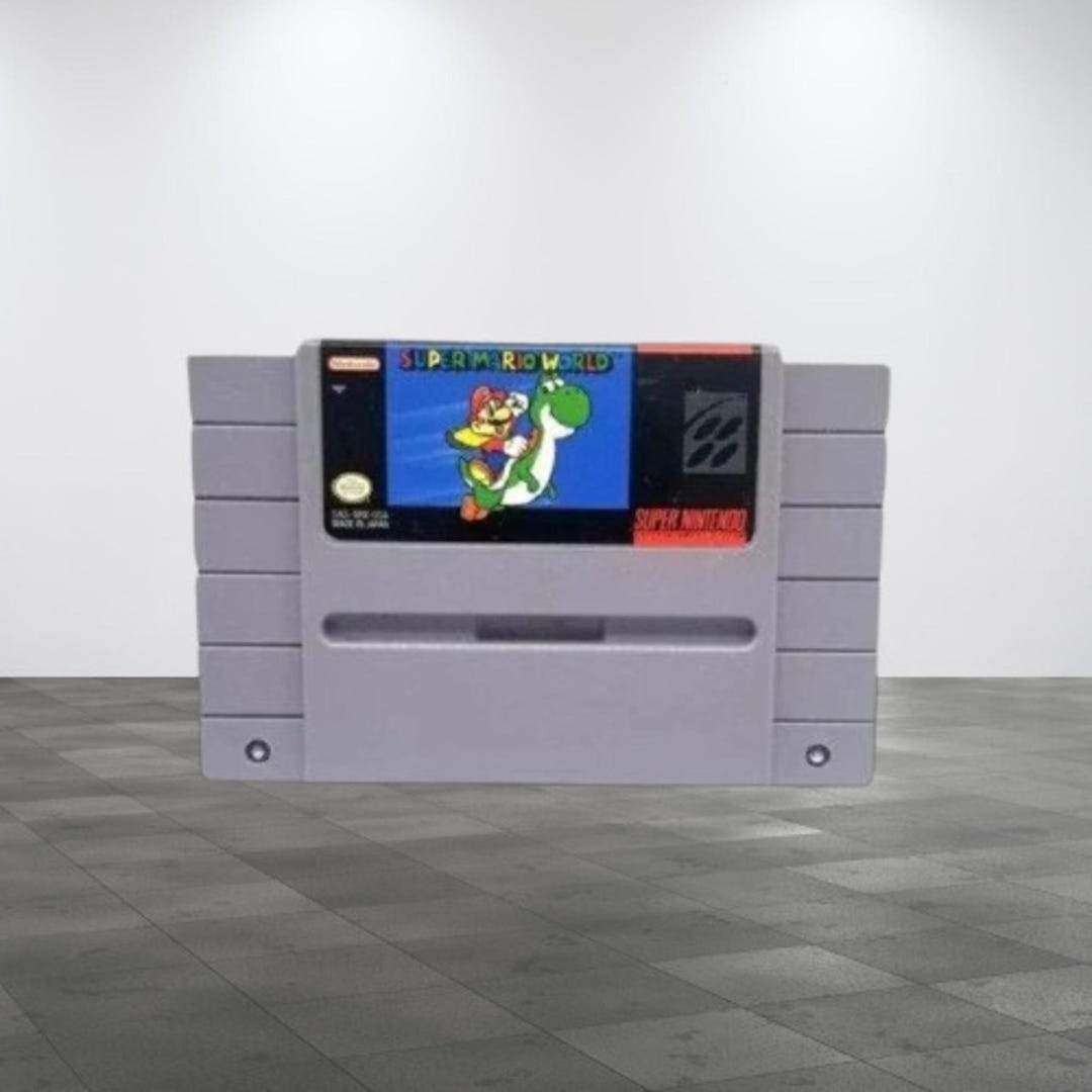 Super Mario World Nintendo SNES Cartridge (authentic Game) - Etsy
